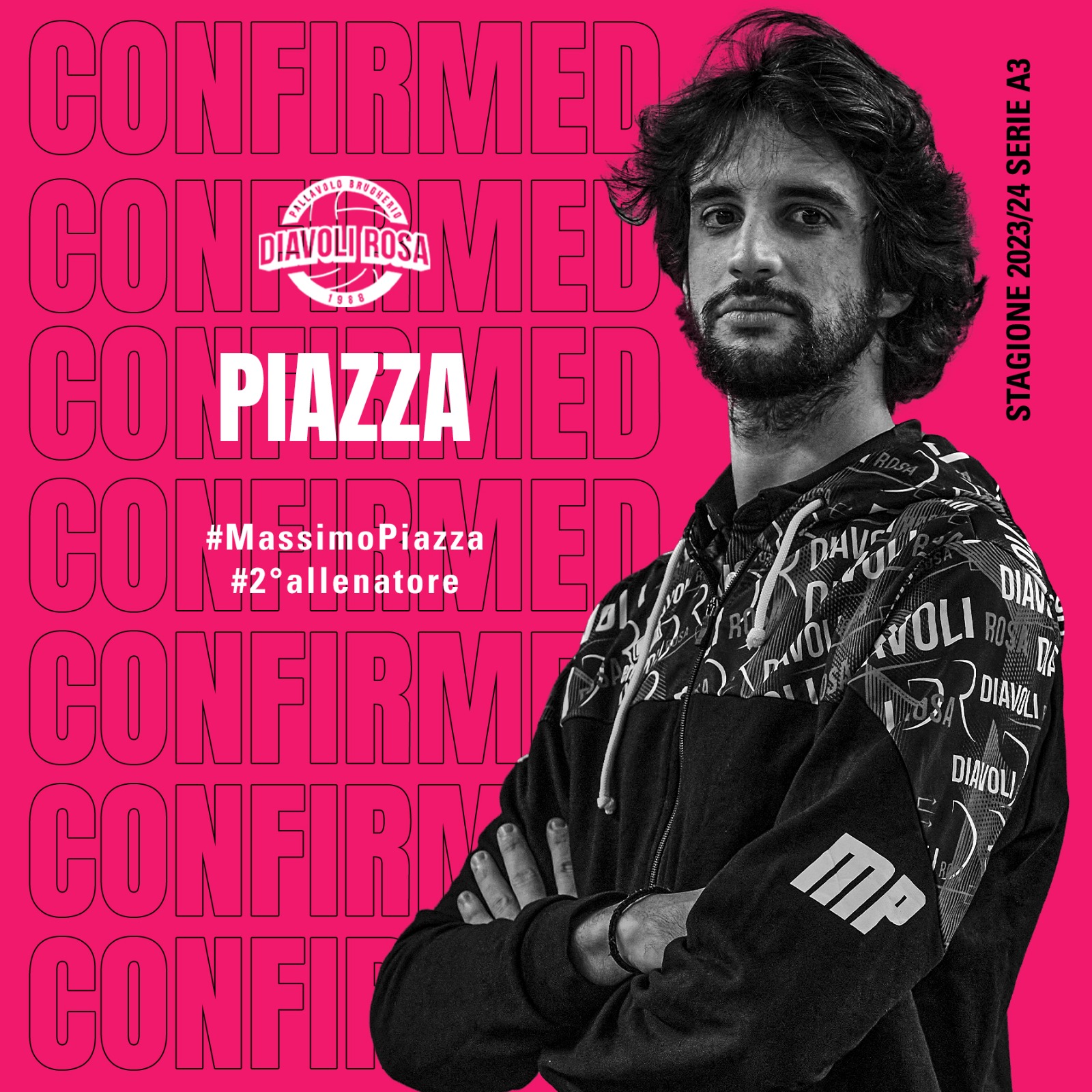 Massimo Piazza sarà il 2° allenatore della Serie A3! | Lega Pallavolo ...