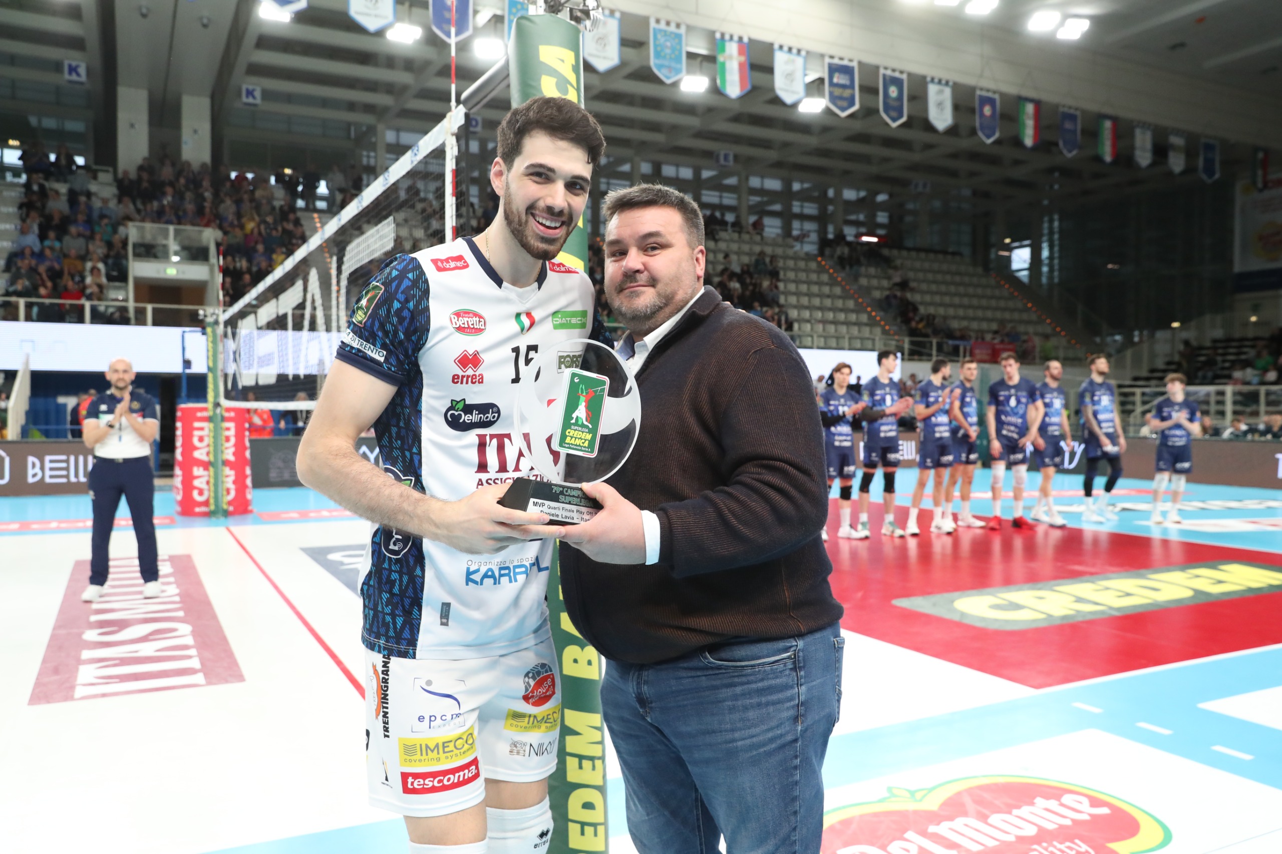Lavia premiato Credem Banca MVP dei Quarti di Finale | Lega Pallavolo ...