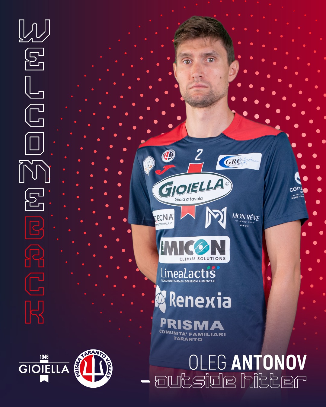 Oleg Antonov torna a vestire la maglia di Taranto! | Lega Pallavolo Serie A